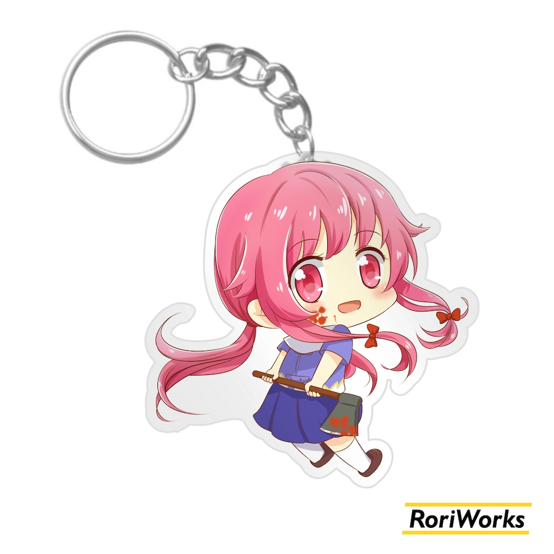 Yuno Gasai - Anime Keychain - Etsy