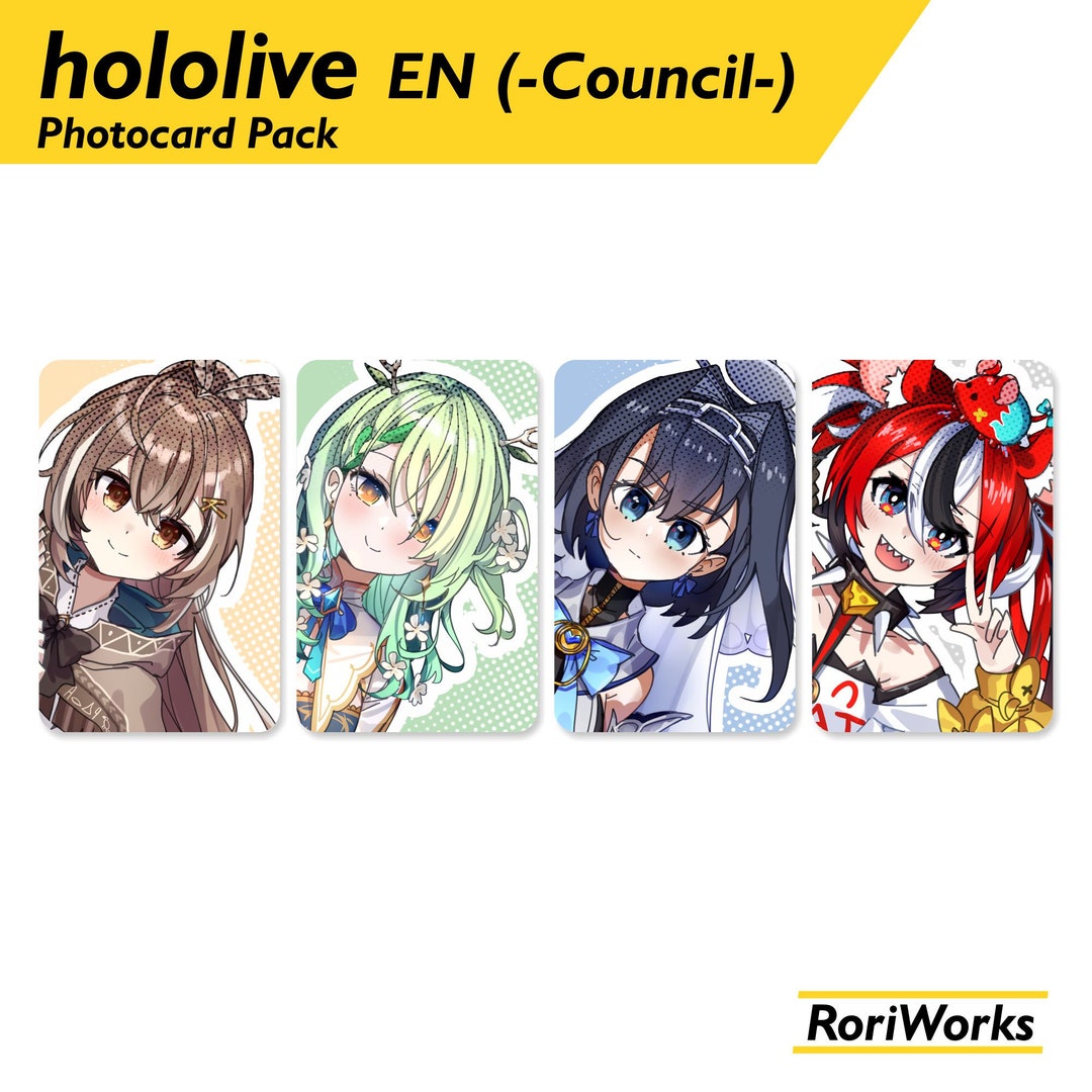 Hololive EN | Council Pack - Photocard - Etsy
