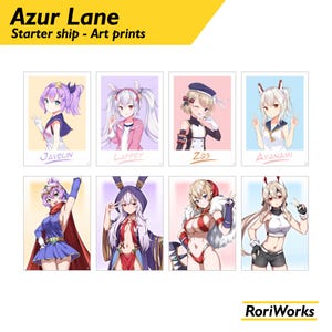 Azur Lane | Starter Ships - Anime Art Print - Etsy