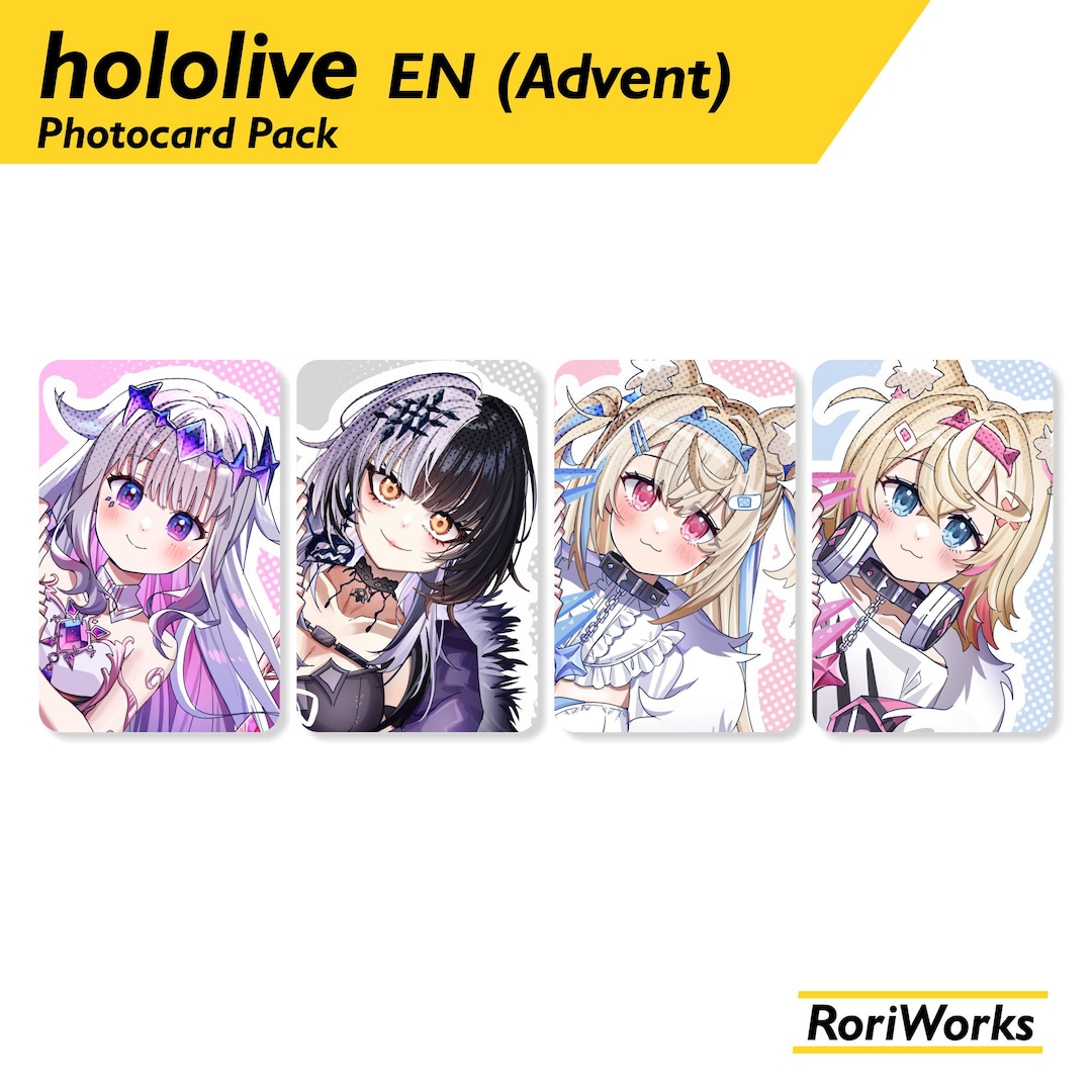 Hololive EN | Advent Pack - Photocard - Etsy