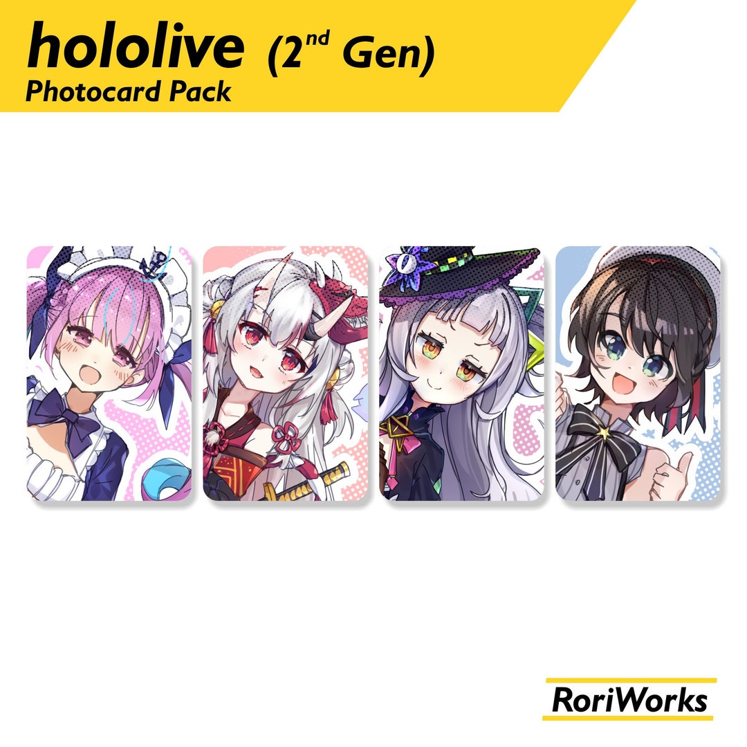 Hololive 2nd Gen Pack - Photocard - Etsy