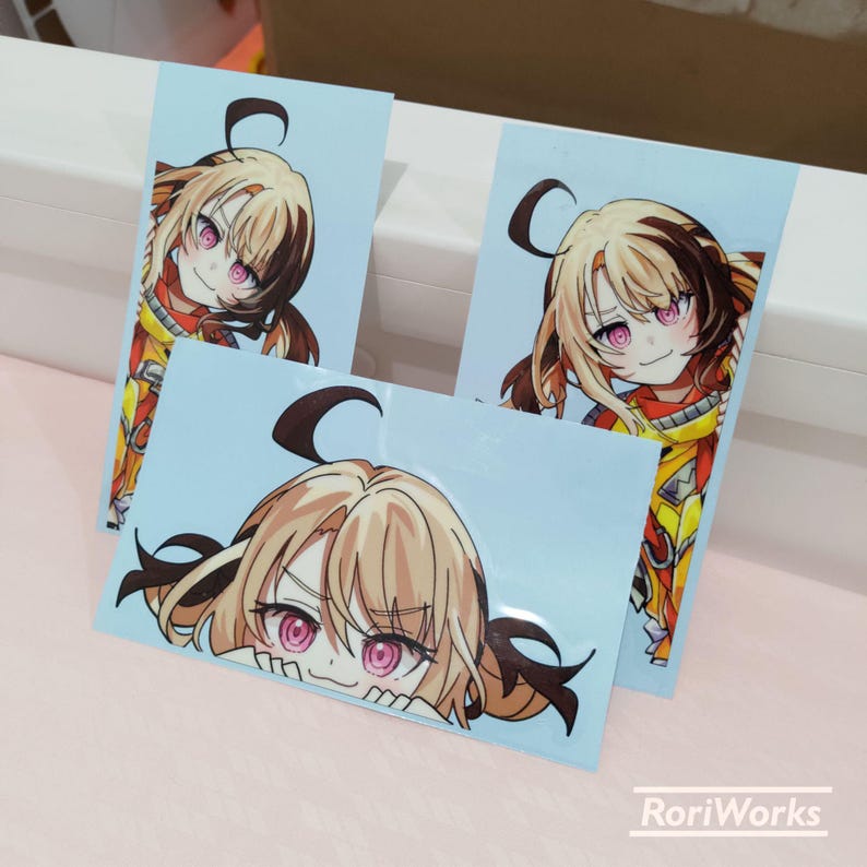 Gigi Murin [hololive] - Anime Peeking Sticker - Etsy