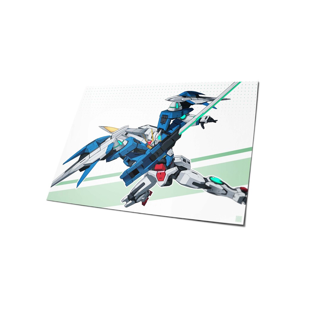Gundam 00 Raiser Anime Art Print - Etsy