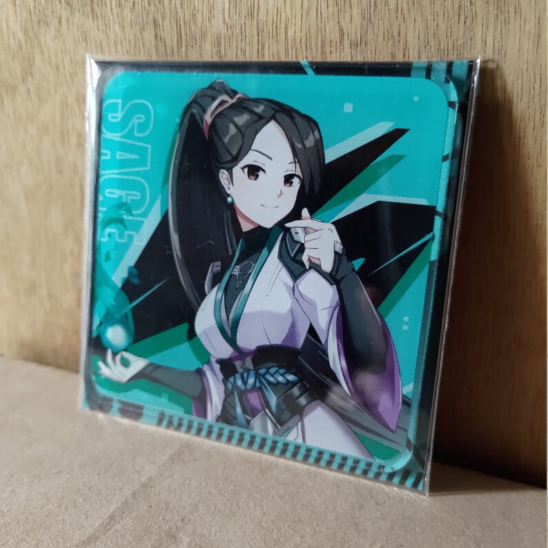 Sage valo Anime Acrylic Coaster - Etsy