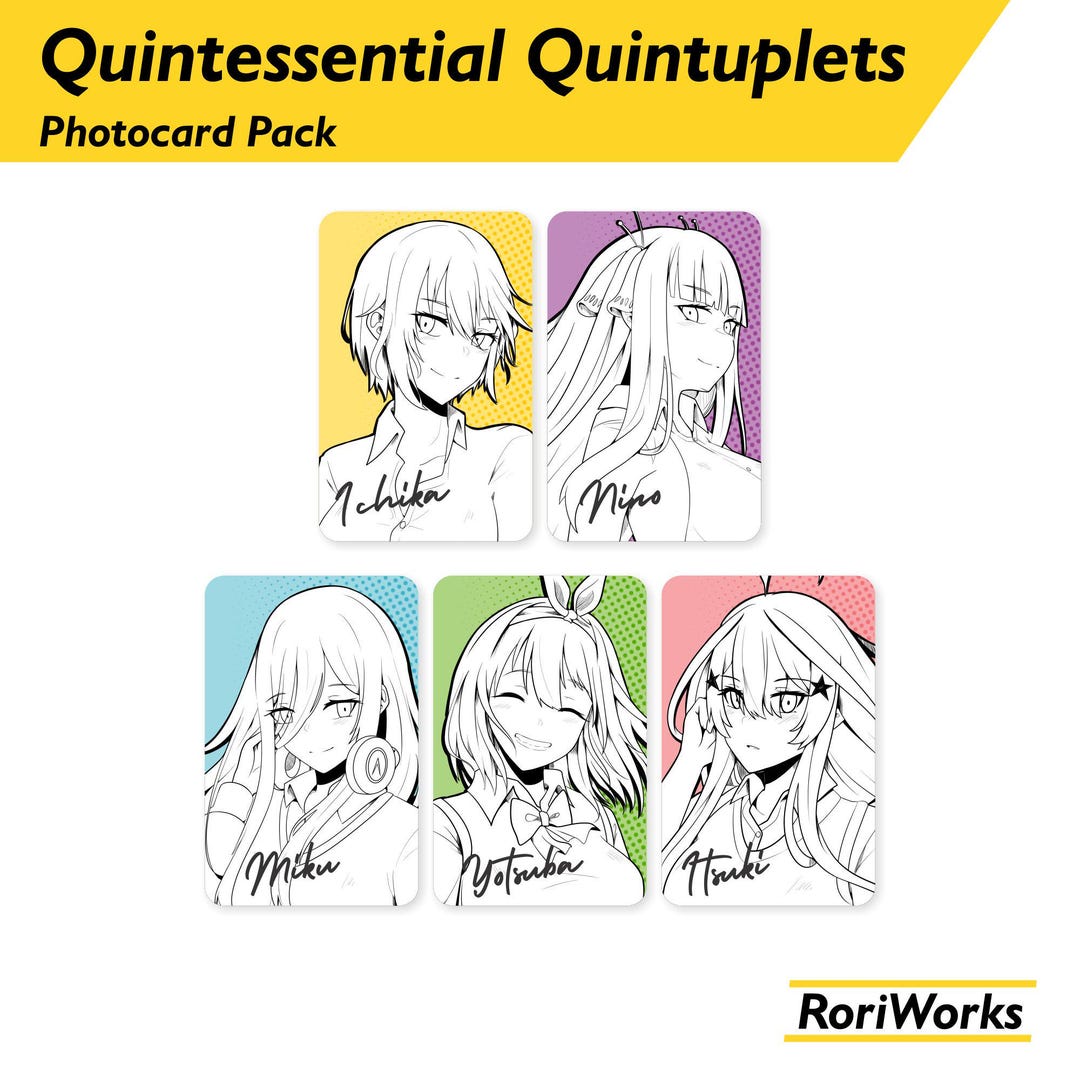 Quintessential Quintuplets Pack - Photocard - Etsy