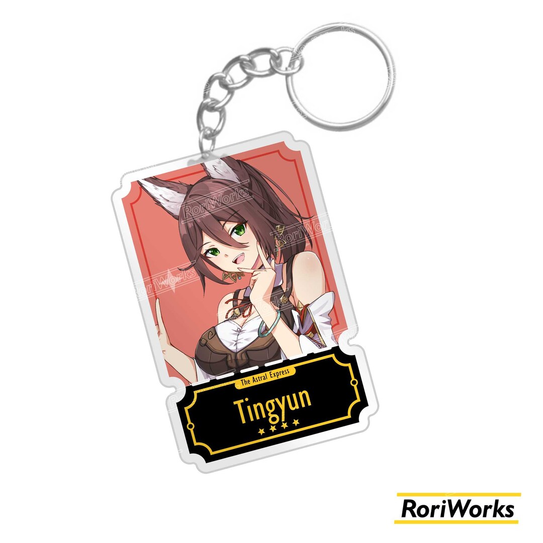 Tingyun honkai Star Rail Anime Keychain - Etsy