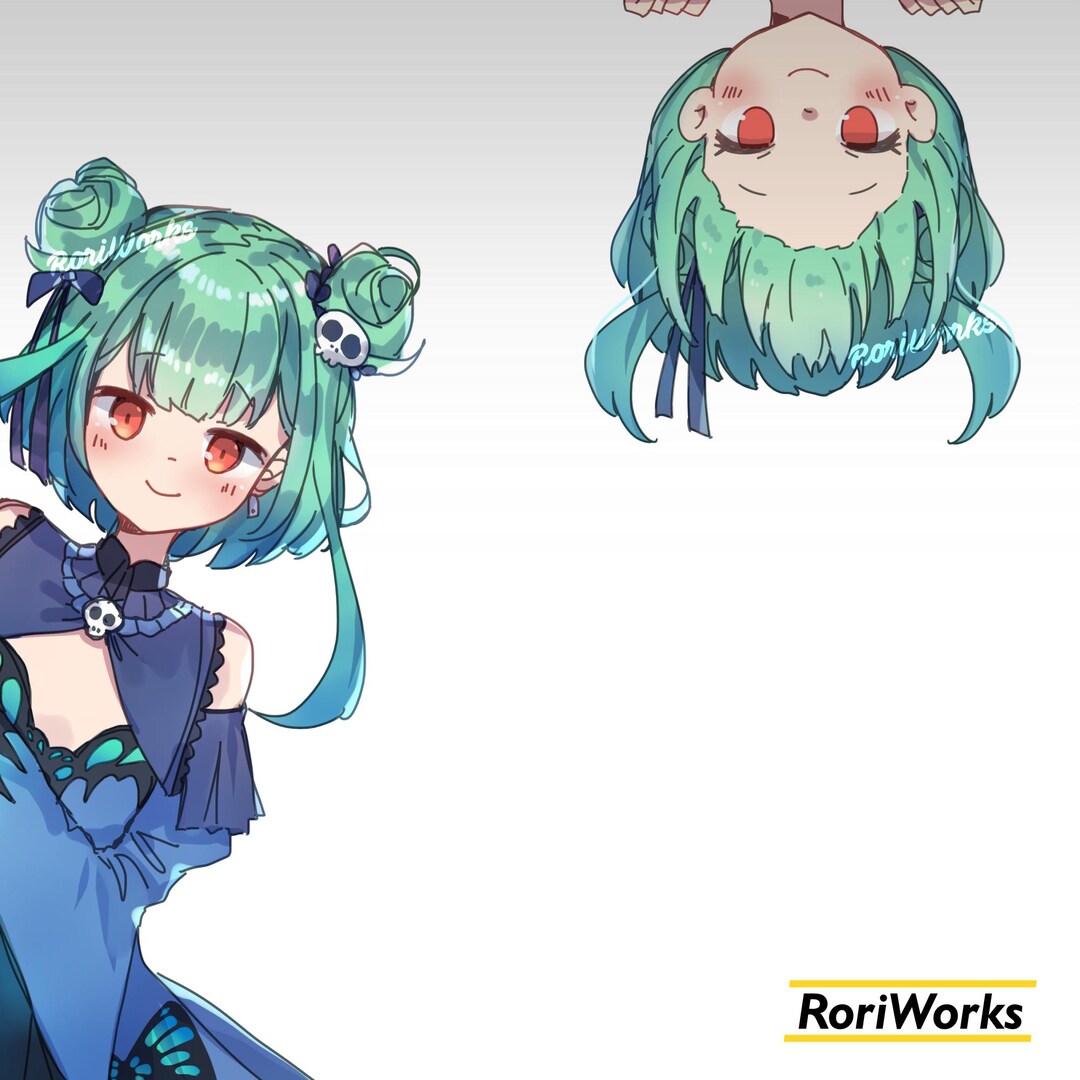 Uruha Rushia [hololive] - Anime Peeking Sticker - Etsy
