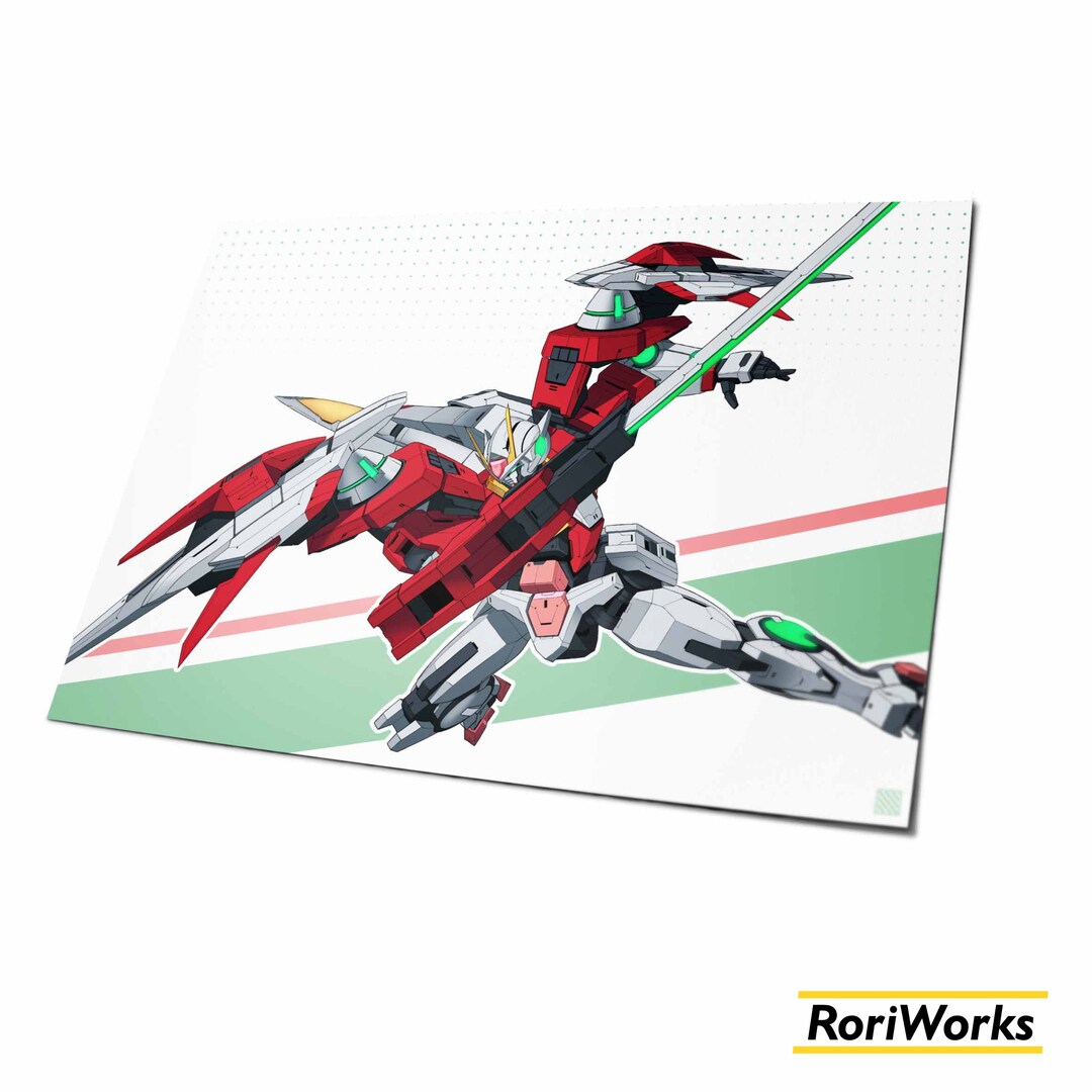 Gundam 00 Raiser Inspection Anime Art Print - Etsy