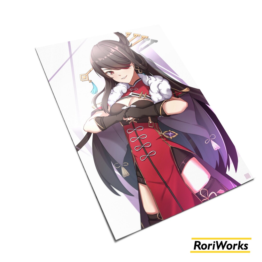 Beidou genshin Impact Anime Art Print - Etsy