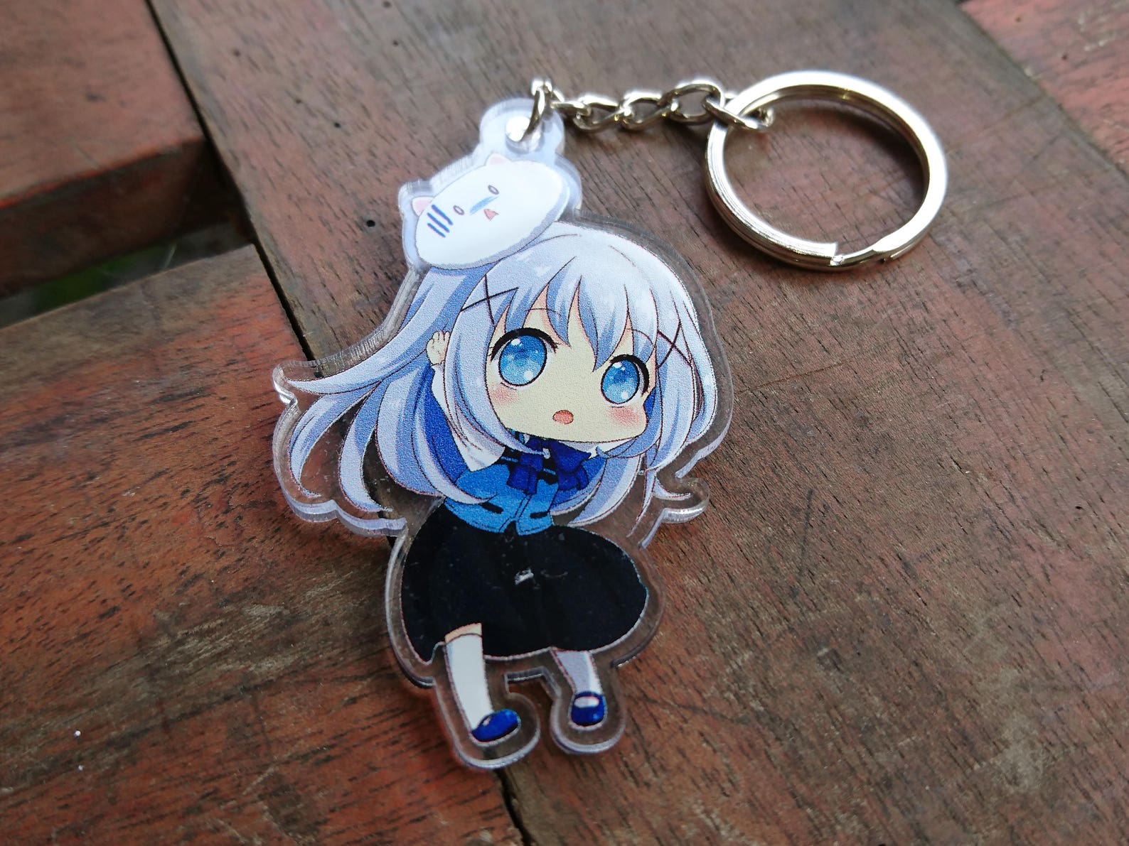 Chino Kafuu - Anime Keychain - Etsy