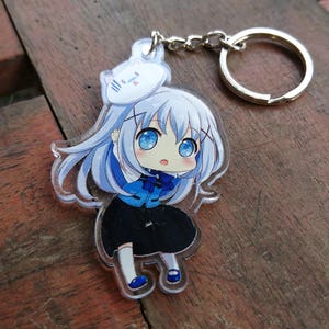 Chino Kafuu - Anime Keychain - Etsy