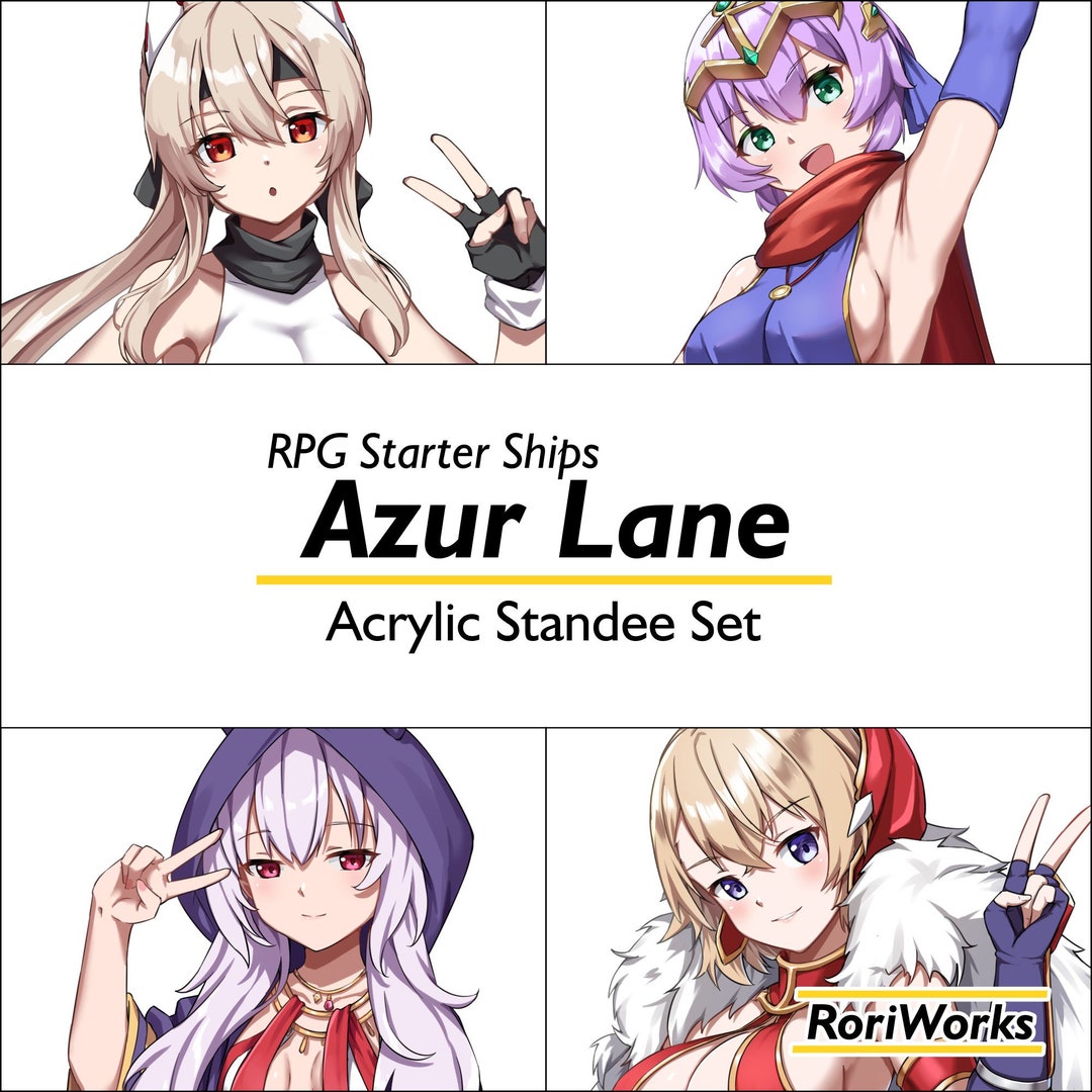 Azur Lane RPG Starter Ships - Anime Acrylic Standee - Etsy