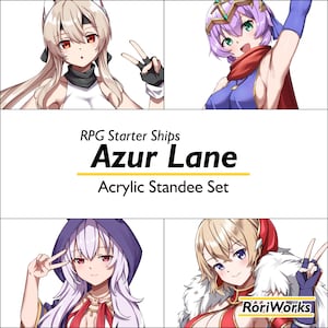 Azur Lane RPG Starter Ships - Anime Acrylic Standee - Etsy