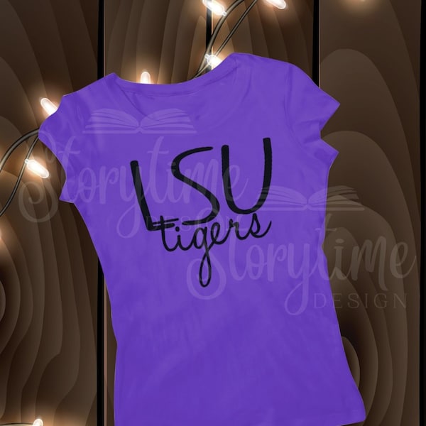 Lsu Tigers Font Svg - Etsy