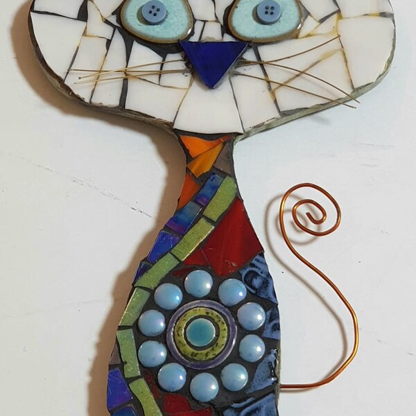 Mosaic Cat - Etsy