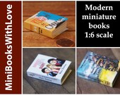 1/6 and 1/12 scale dollhouse miniature by MiniBooksWithLoveArt