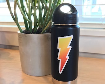 Rainbow Lightening Bolt Sticker WATERPROOF - Etsy