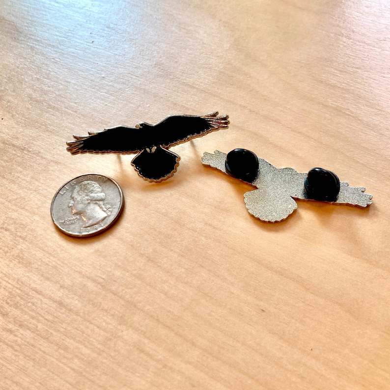 Crow Soft Enamel Pin | Etsy