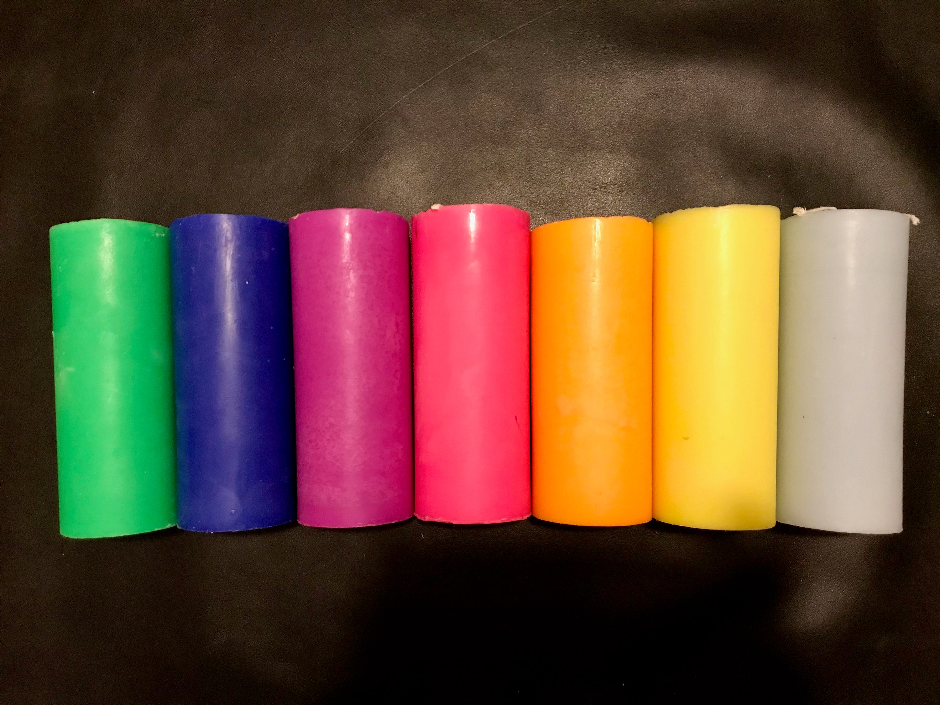 Blacklight Wax Play Candles - Low Temp Fluorescent Kink Candles - UV ...