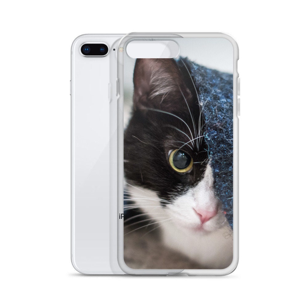 Adorable Hiding Tuxedo Cat iPhone Protective Phone Case 7/8 - Etsy Ireland