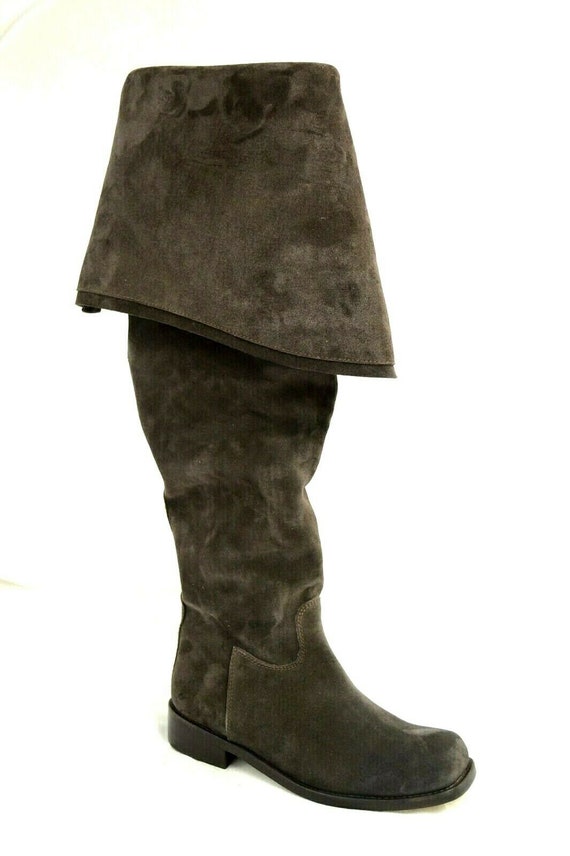 Jack Sparrow Boots DMTNT True Leather Dark Brown Handmade in - Etsy