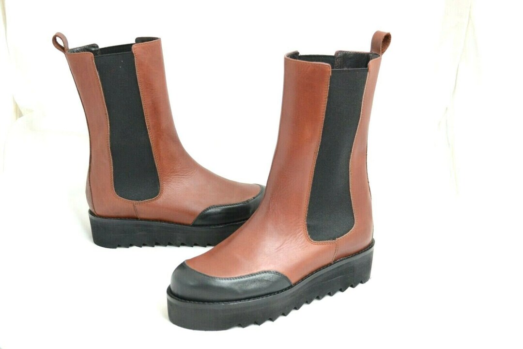 ANKLE BOOTS, True Leather, Handmade in Italy Extralight Rubber Soles ...