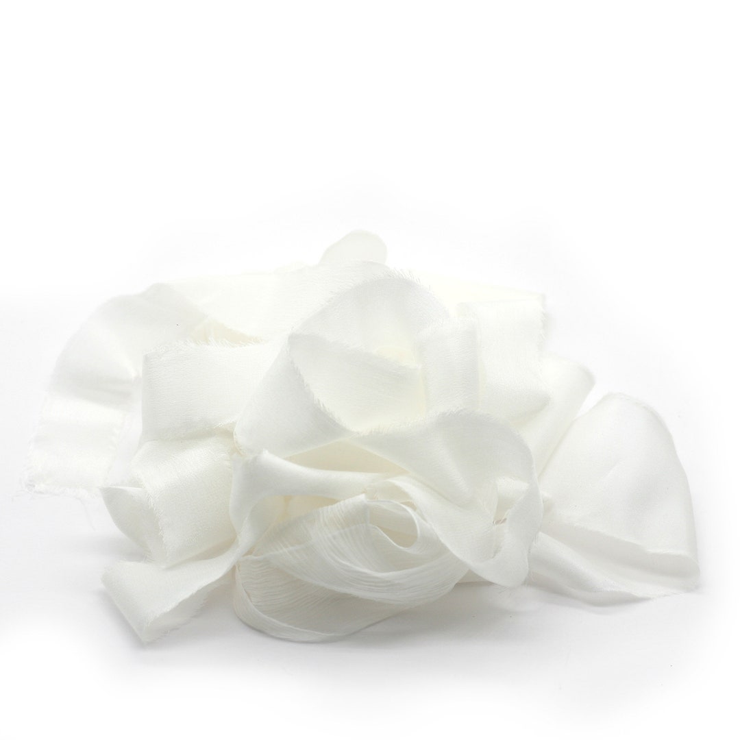 Silk Ribbon Bouquet Bundle WHITE - Etsy
