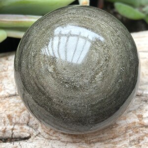 Gold Sheen Obsidian Sphere, Aka "wizard Stone" From Mexico - Etsy