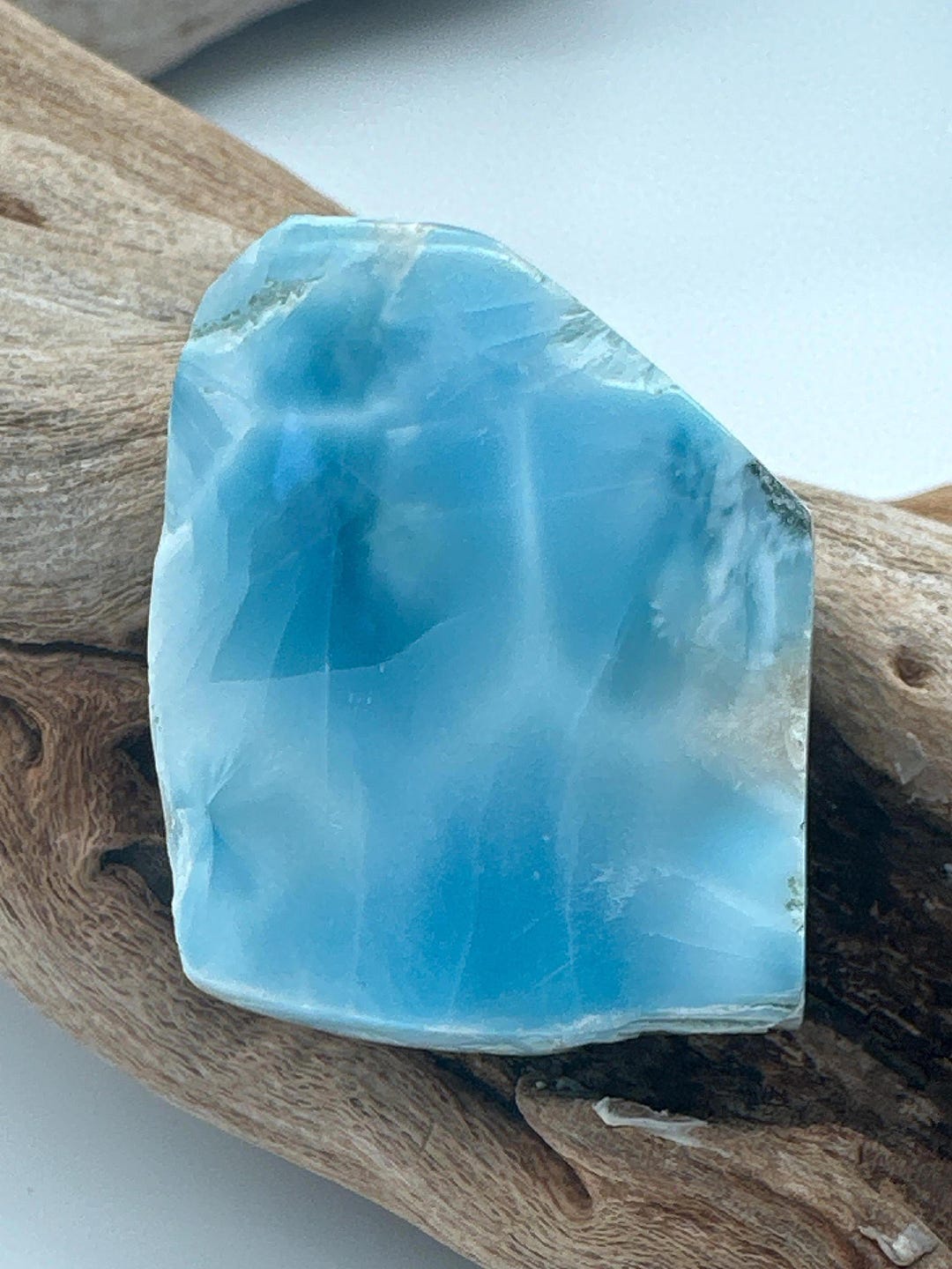 AAA Larimar Slab: Half Polished Atlantis Stone, Dominican Republic - Etsy