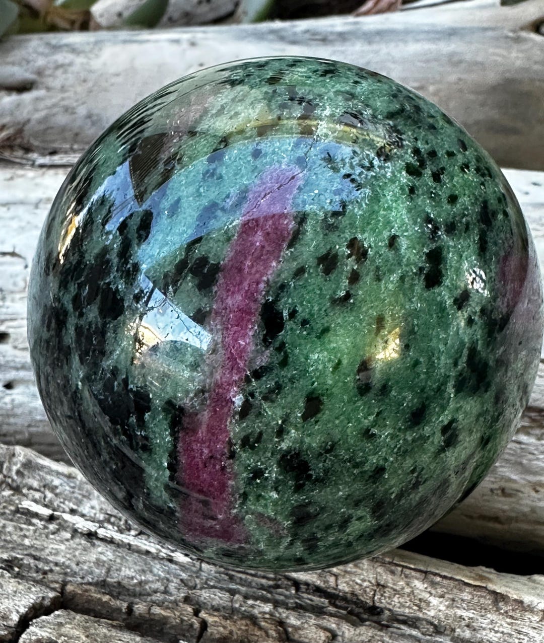 Gorgeous Ruby in Zoisite Sphere From India - Etsy