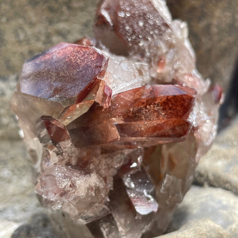 Red Quartz - Etsy