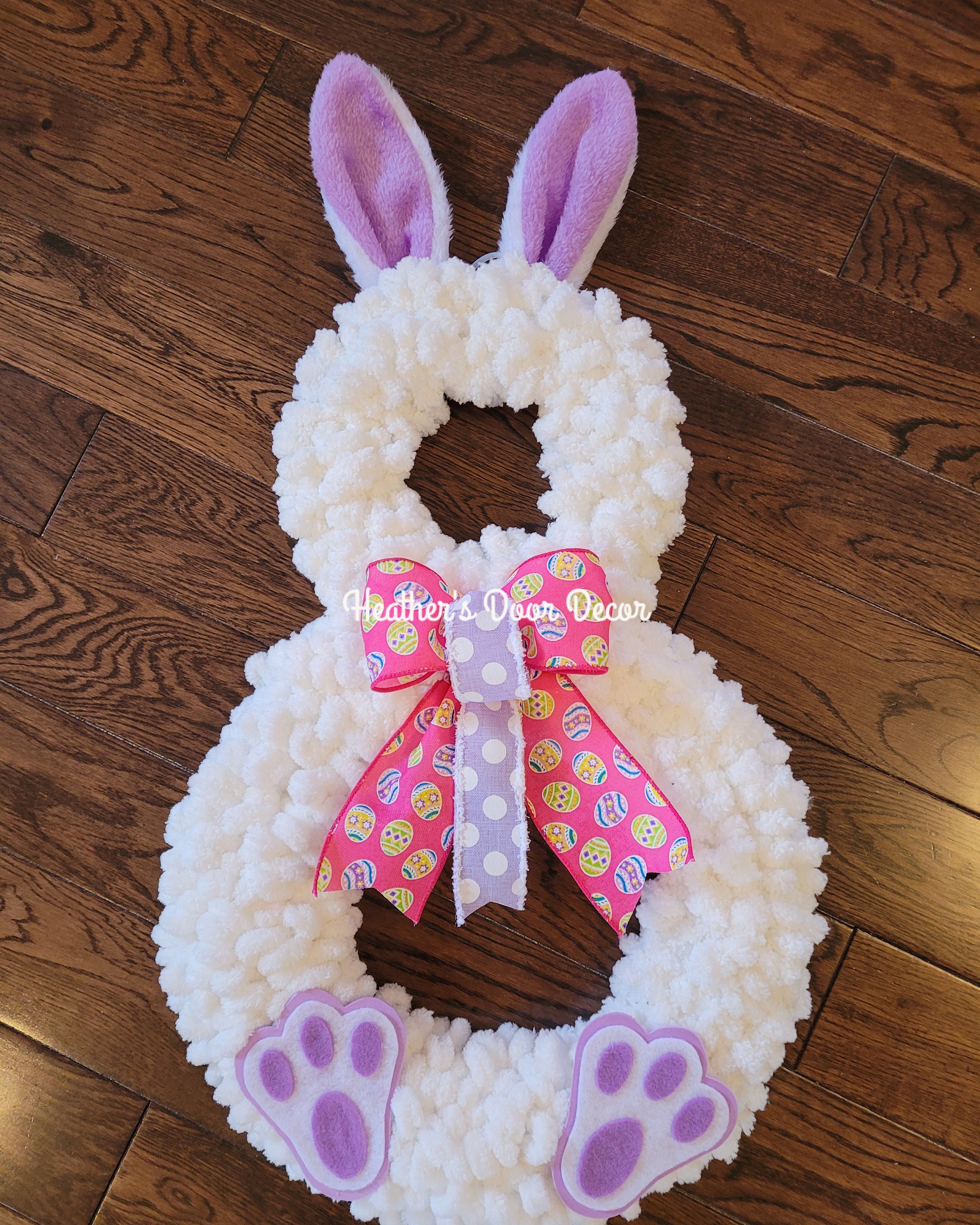 Wreath Tutorial, Easter Bunny Wreath DYI, Easter Wreath, Easter Wreath ...