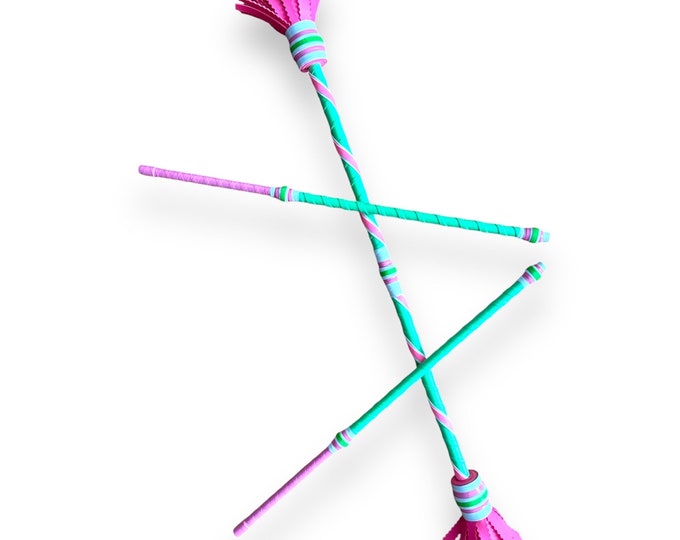 Candy Land Juggling Flower Devil Sticks Stix Hand Luna Hippie Light ...