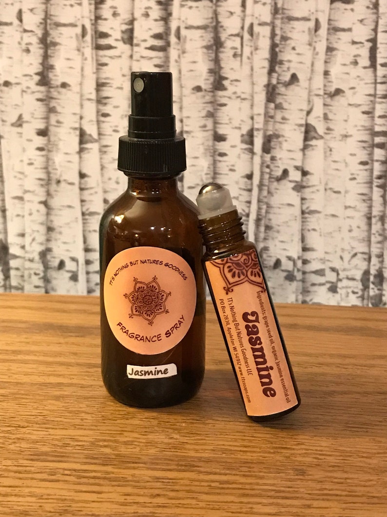 Jasmine Roll On Perfume or Fragrance Spray Vegan Nut Free | Etsy