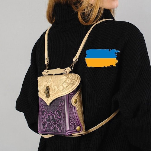 Leather Boho Rucksack Leather Backpack Women Beigebrown - Etsy