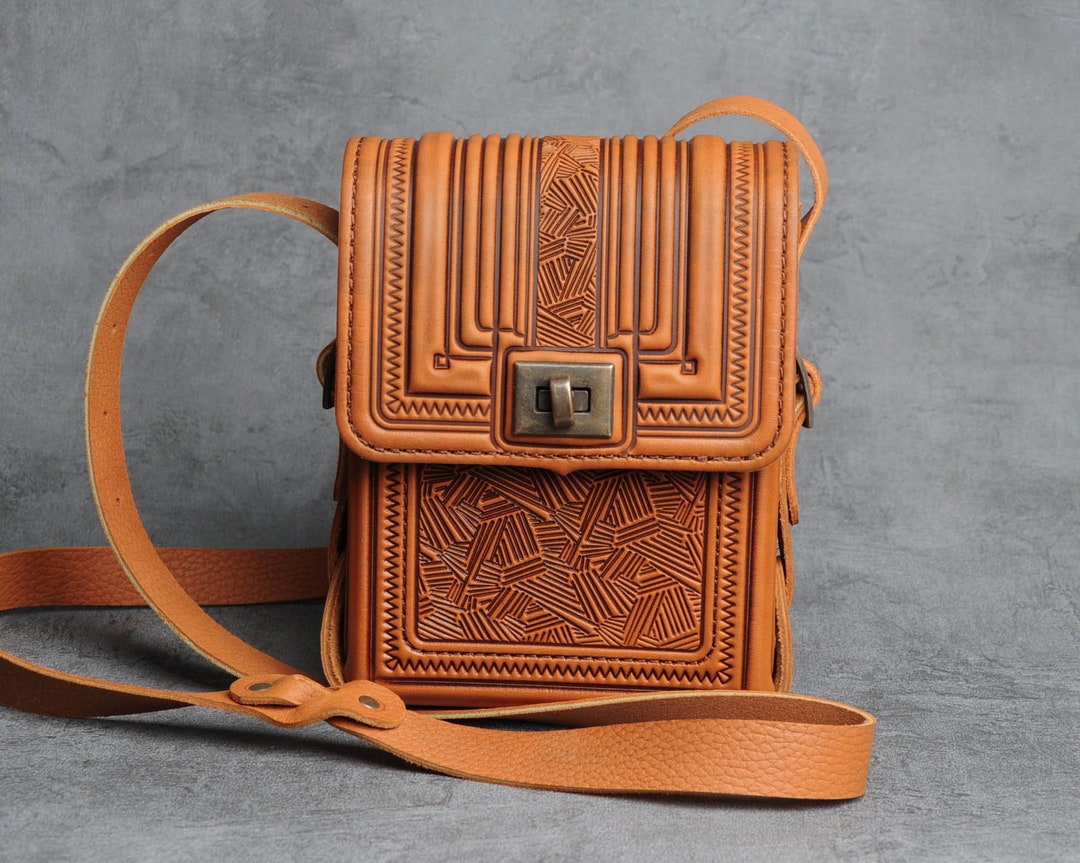 Foxy Small Bag for Him, Small Satchel Purse, Genuine Leather Shoulder ...