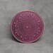Purple Round Bag, Brown Leather Purse, Women Round Bags, Leather ...