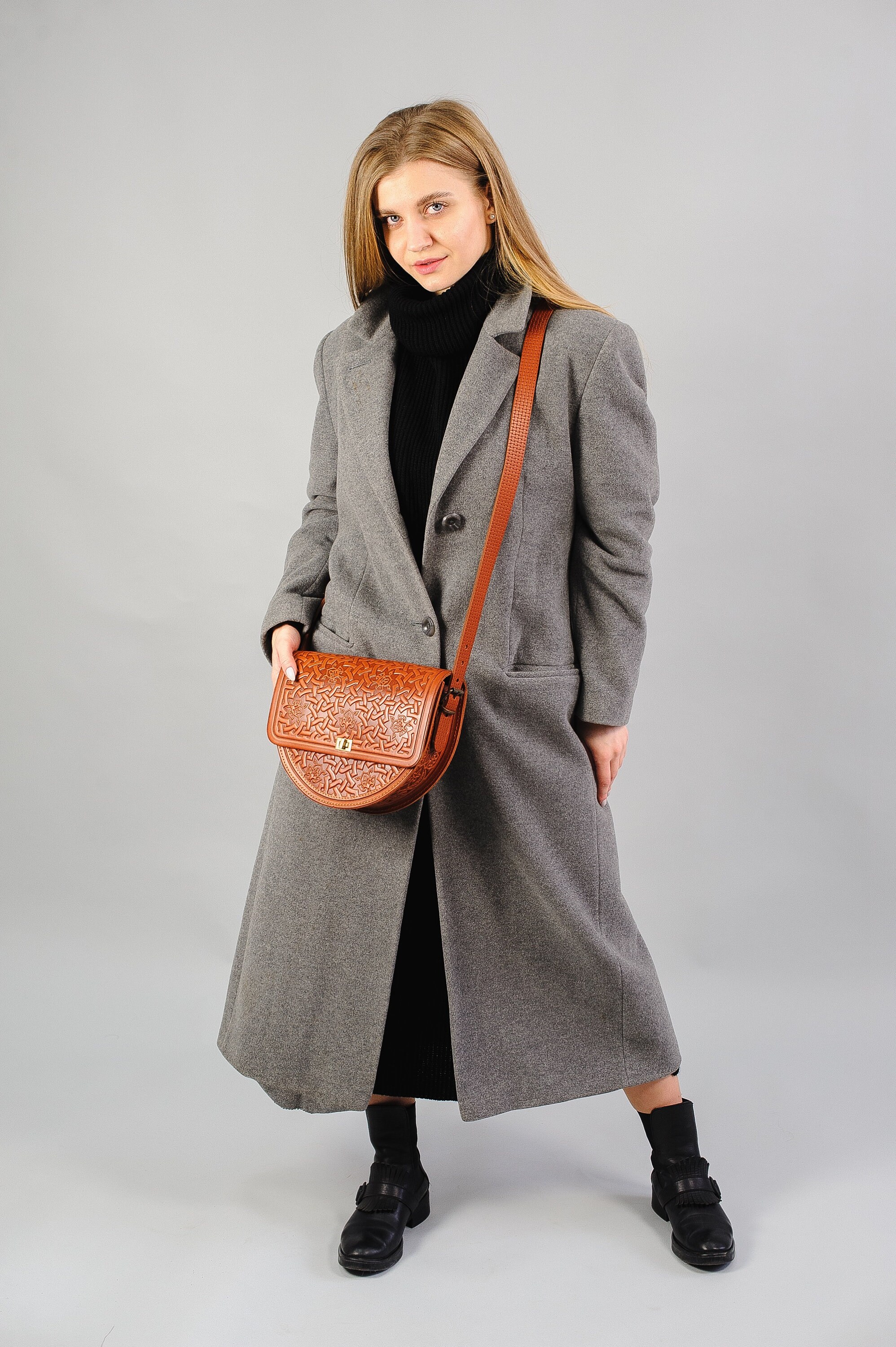 Foxy Leather Purse Big Shoulder Bag Foxy Genuine Leather - Etsy