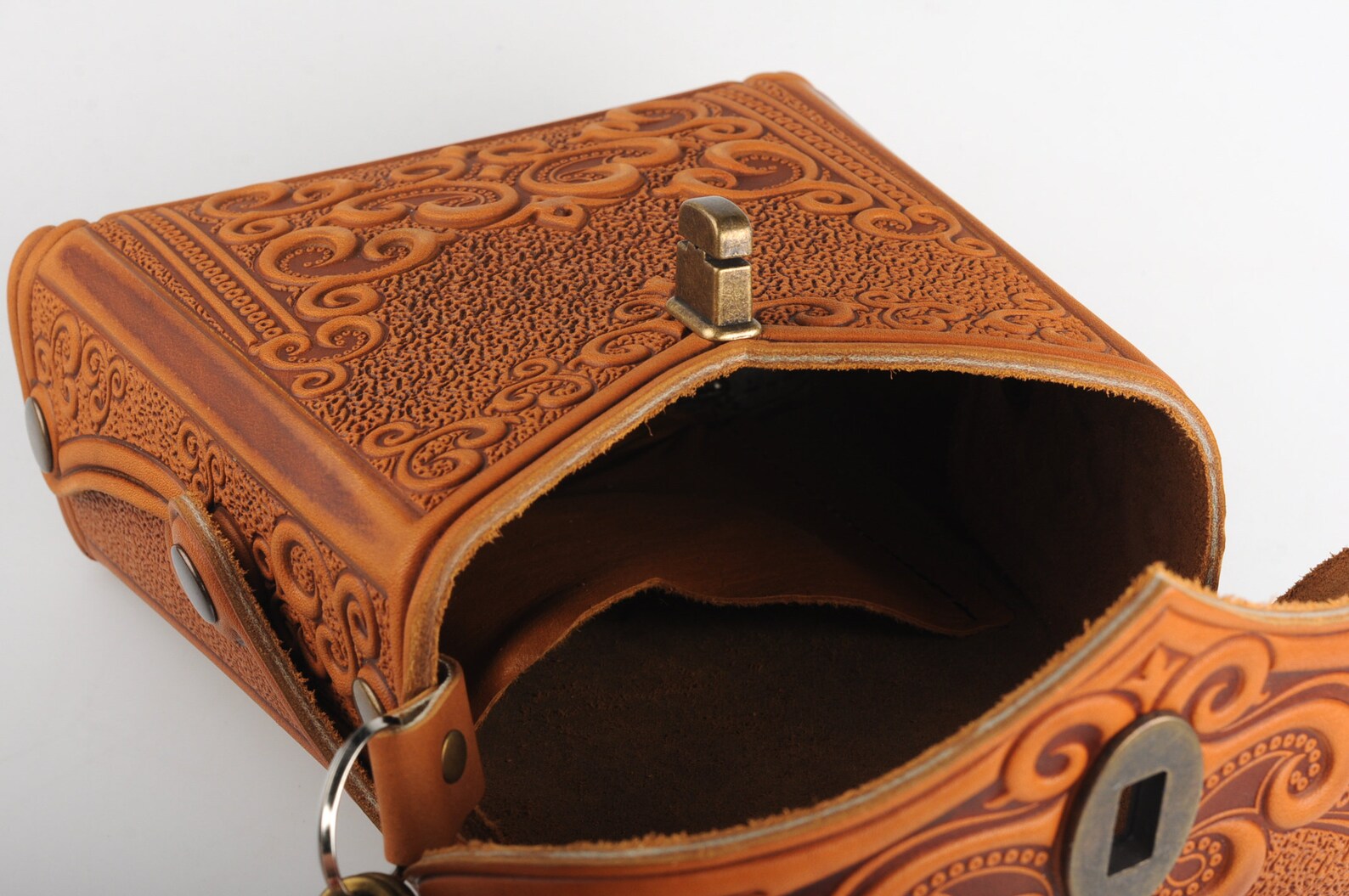 Foxy leather backpack small boho packpack leather backpack | Etsy