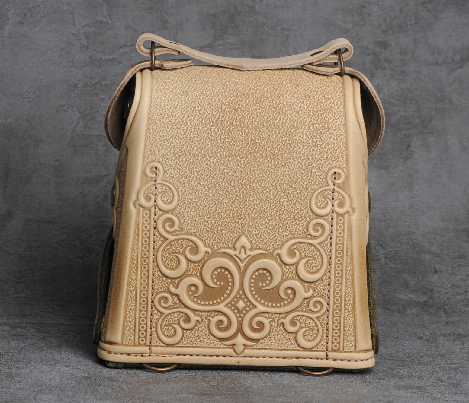 Leather Boho Rucksack Leather Backpack Women Beigebrown | Etsy