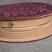 Purple Round Bag, Brown Leather Purse, Women Round Bags, Leather ...