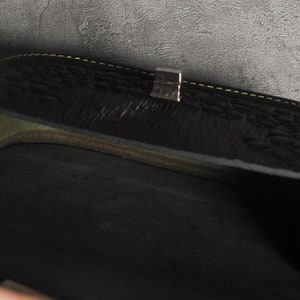 Black Leather Mini Purse, Black Shoulder Bag, Embossed Leather ...