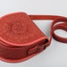Round Crossbody Bag Shoulder Leather Bag Red Leather Purse - Etsy