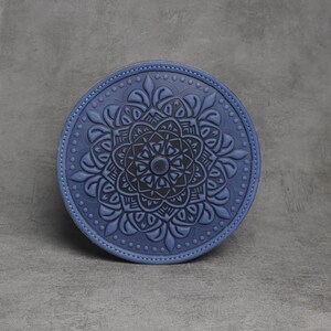 Blue Round Bag, Women Round Bags, Blue Leather Purse, Leather Evening ...