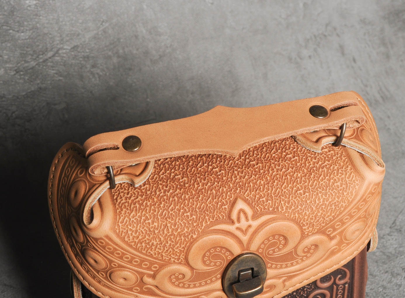 Leather Boho Rucksack Leather Backpack Women Beigebrown - Etsy