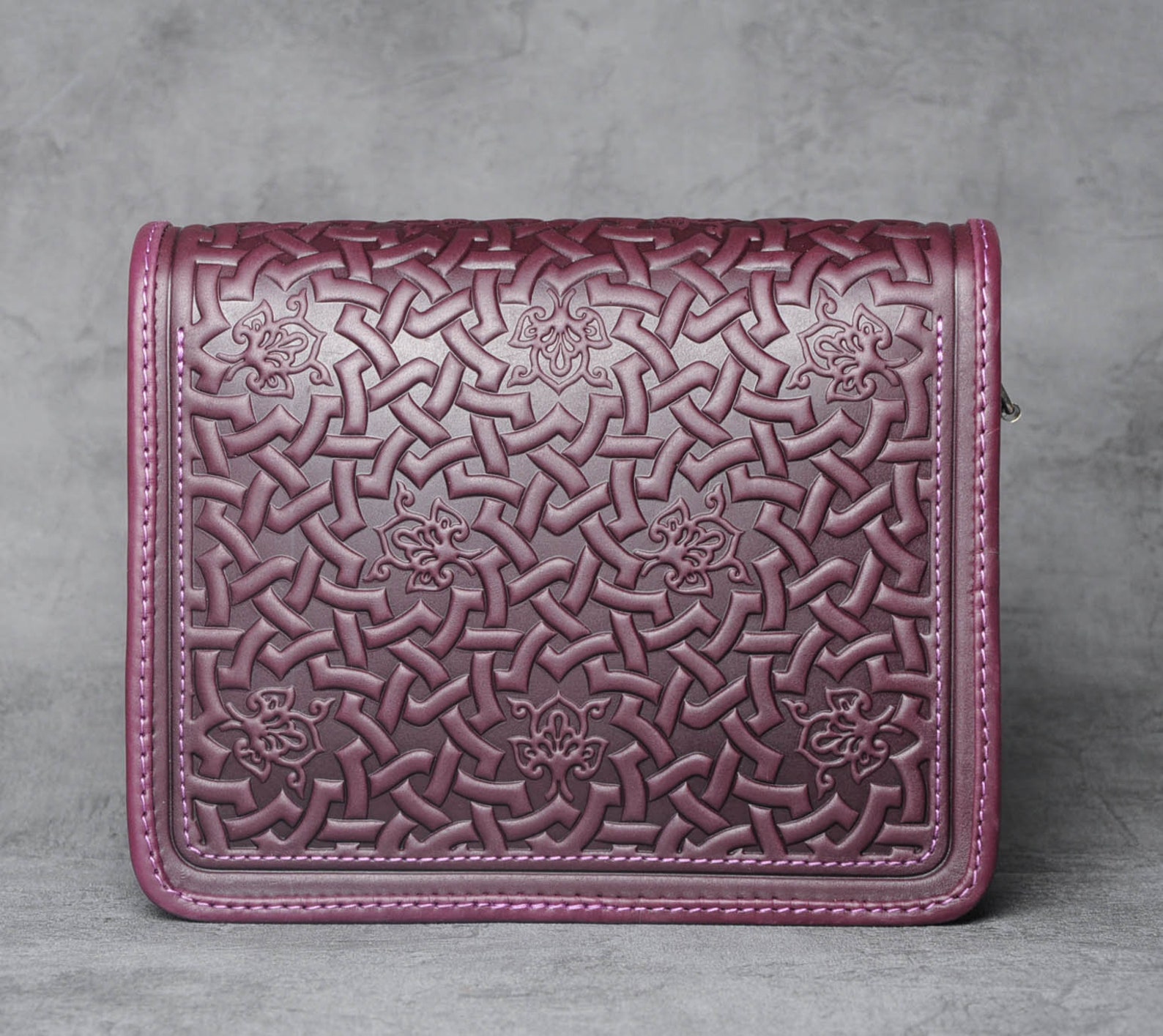 Purple Crossbody Bag Purple Leather Purse Big Shoulder Bag - Etsy