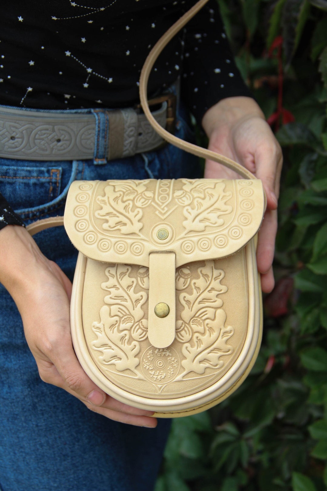 Beige Small Purse, Leather Mini Purse, Small Feminine Bag, Embossed ...