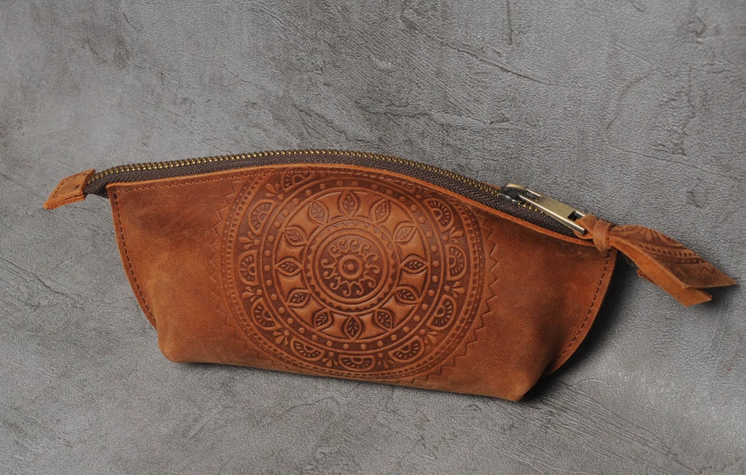 Dopp Kit Women Makeup Bag Foxy Leather Makeup Organizer - Etsy