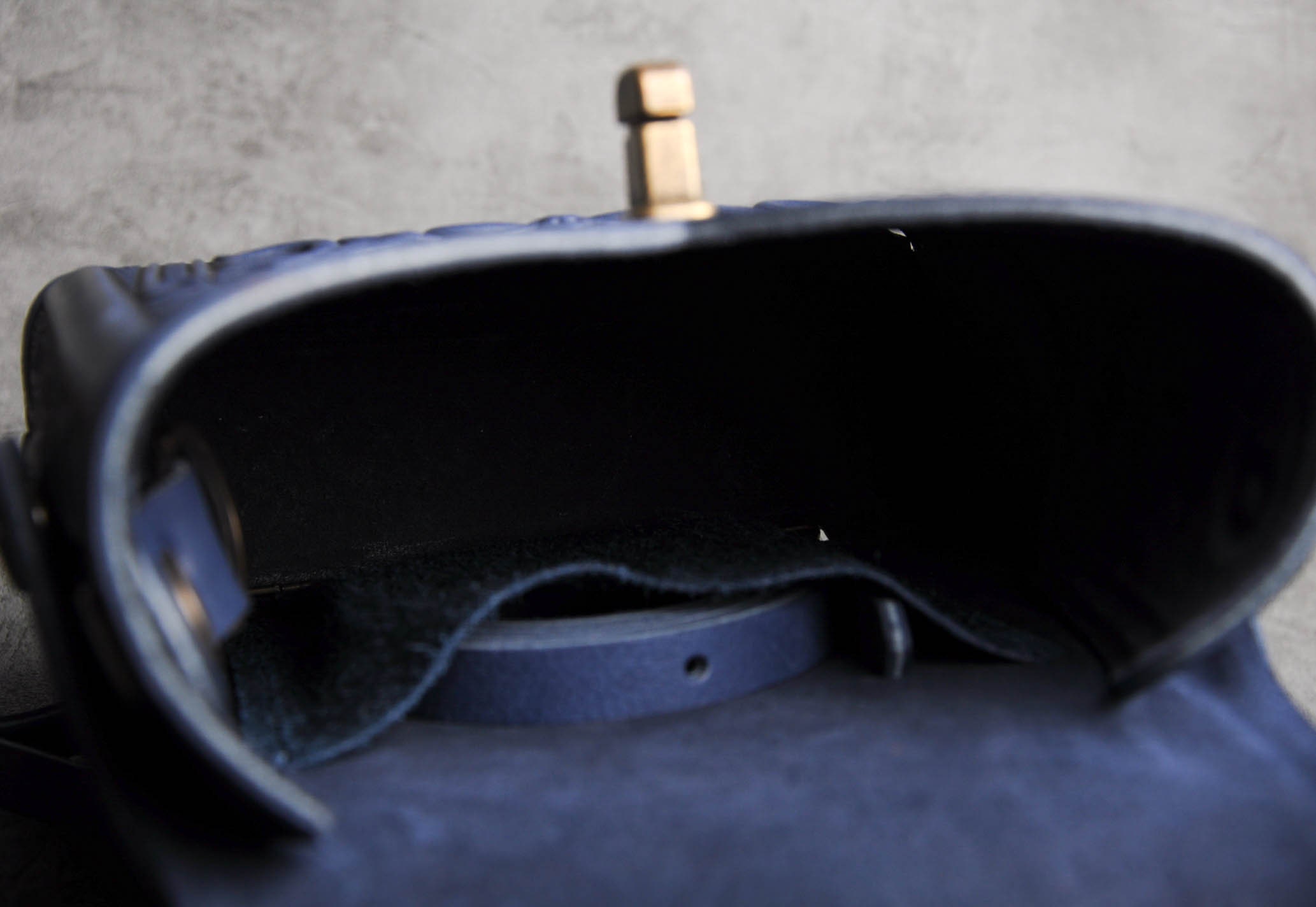 Blue Leather Backpack Small Boho Packpack Leather Backpack | Etsy