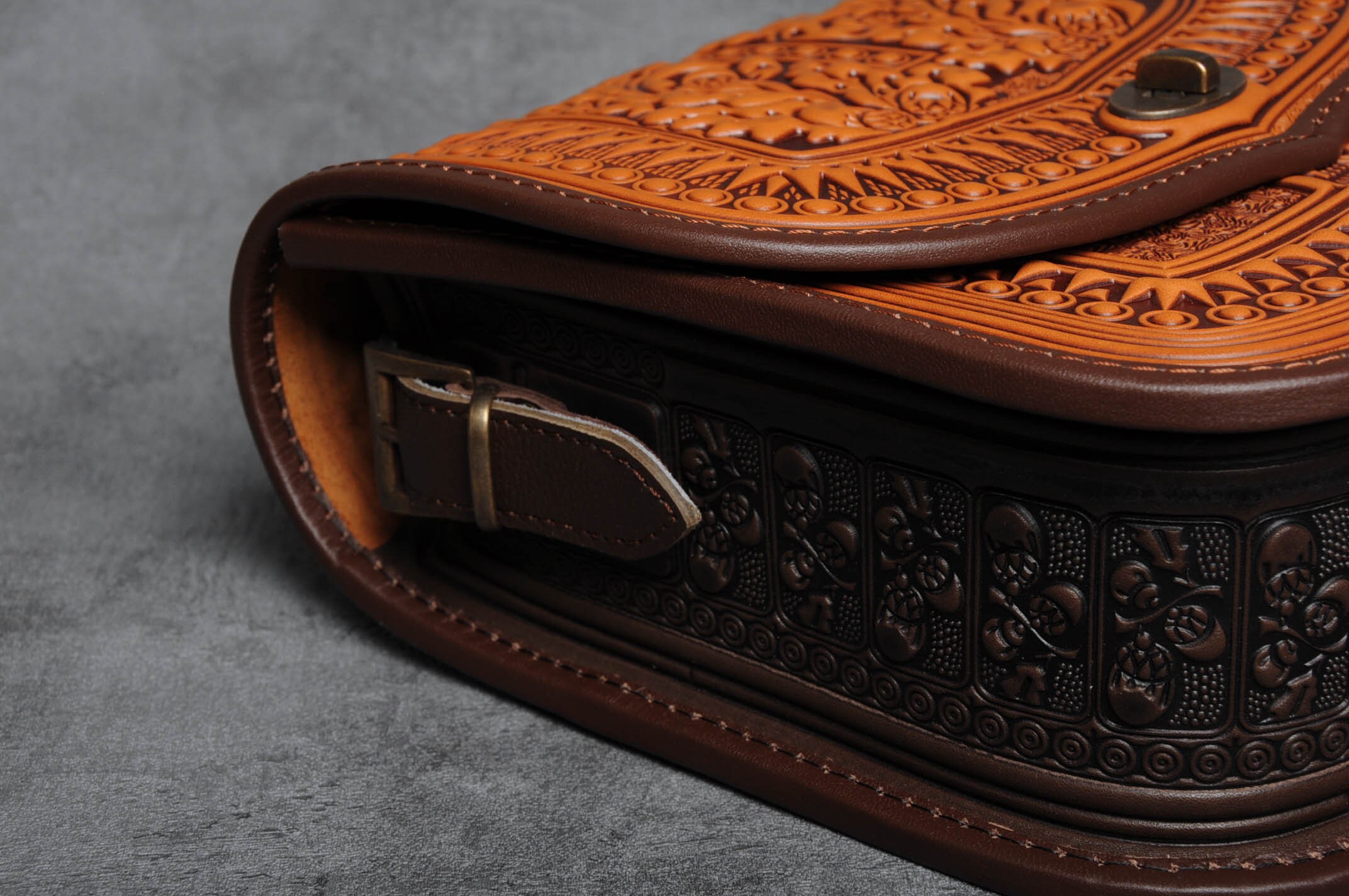 Foxy Messenger Bag Genuine Leather Bag Big Leather Bag - Etsy